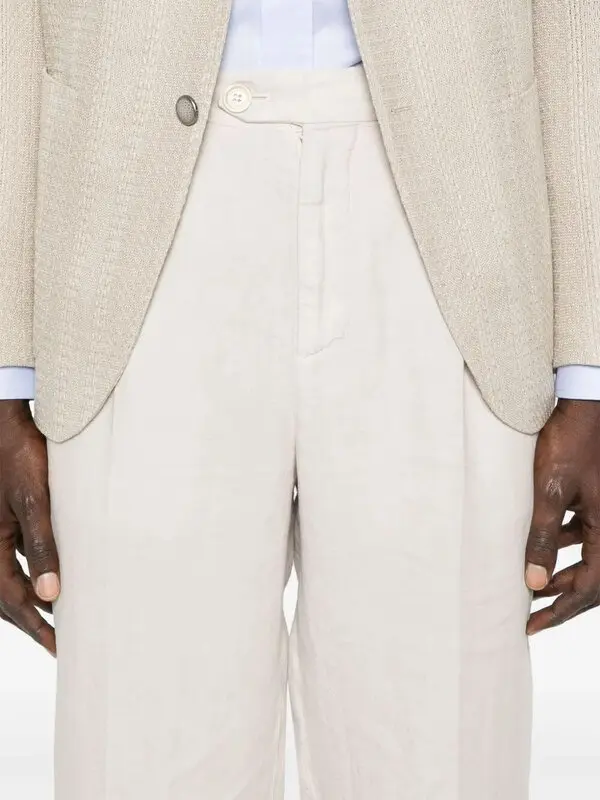 Brunello Cucinelli Linen Trousers - White