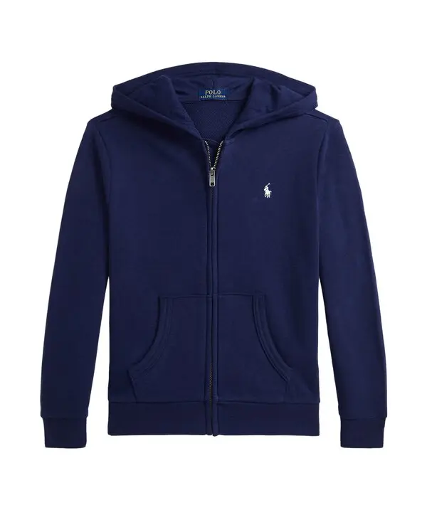 Polo Ralph Lauren Zip Hoodie With Long Sleeves And Pockets - Navy