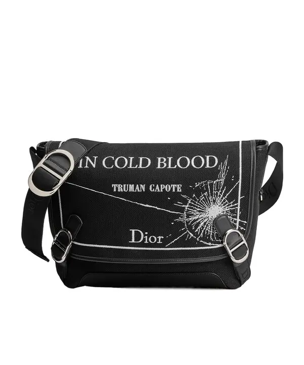 Dior Medium Jett Messenger Bag With Flap - Black