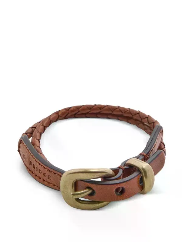 THE BRIDGE Braided Buckle-fastening Bracelet - Brown