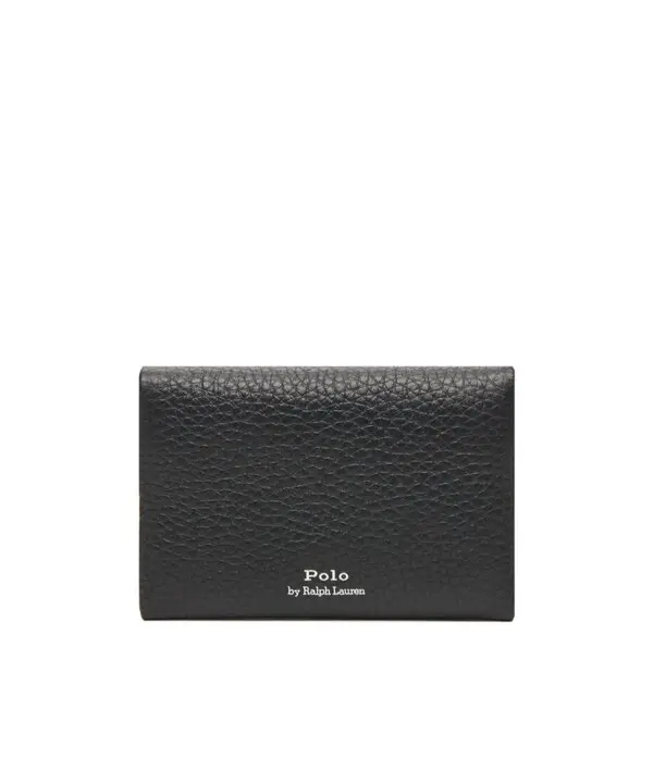 Polo Ralph Lauren Pebbled Leather Wallet - Black