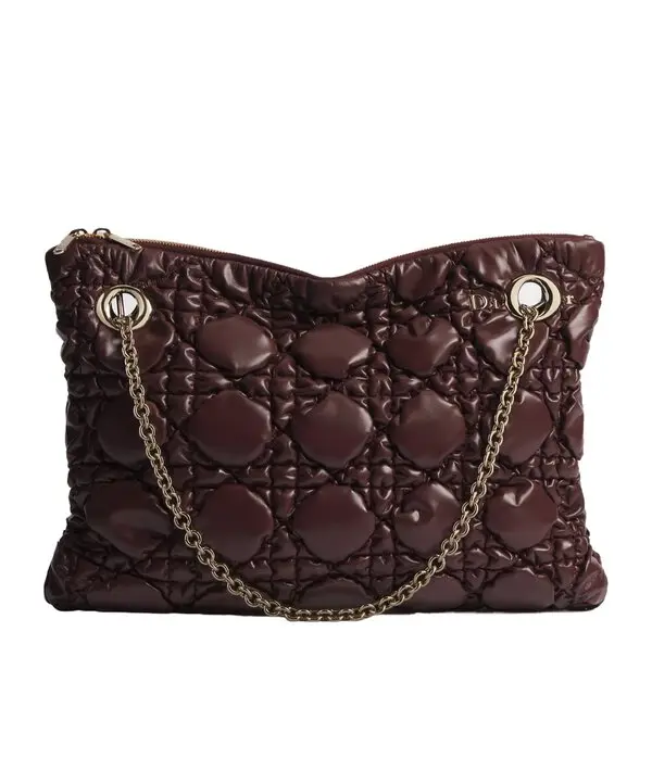 Dior Medium Quilted Leather Bag - Black