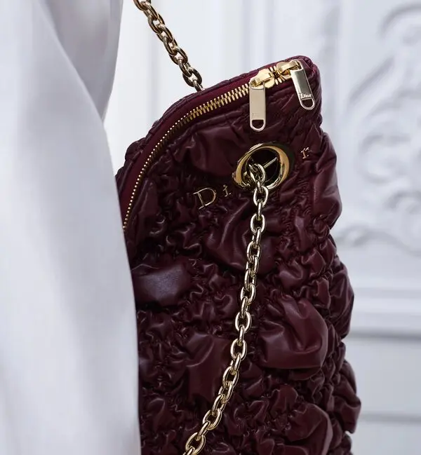 Dior Medium Quilted Leather Bag - Black