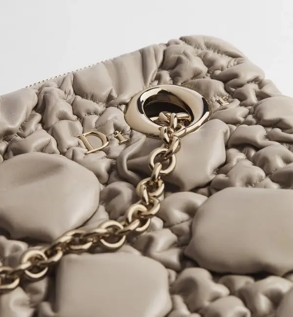 Dior Medium Quilted Leather Bag With Gold-finish Chain