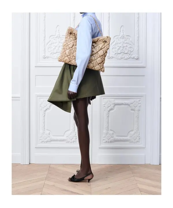 Dior Medium Quilted Leather Bag With Gold-finish Chain