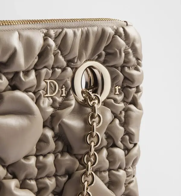 Dior Medium Quilted Leather Bag With Gold-finish Chain