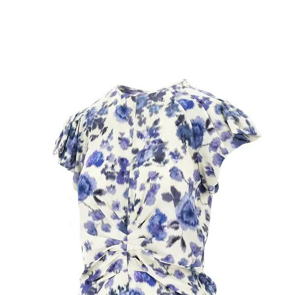 Isabel Marant Étoile Tullya Top With Puff Sleeves And Ruffle Trim