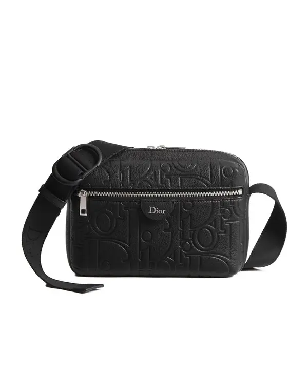 Dior Rider Zipped Messenger Bag - Black