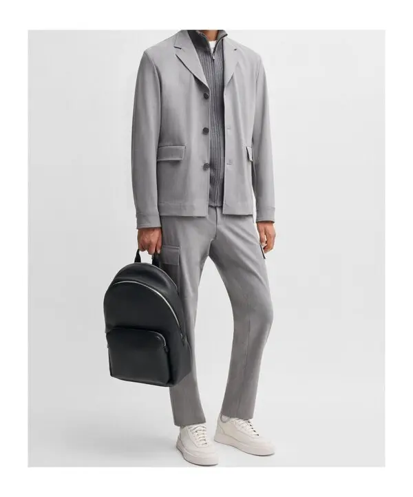 Hugo Boss Grained Leather Backpack