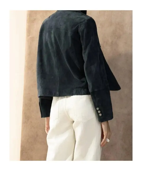 Brunello Cucinelli Double-breasted Suede Jacket