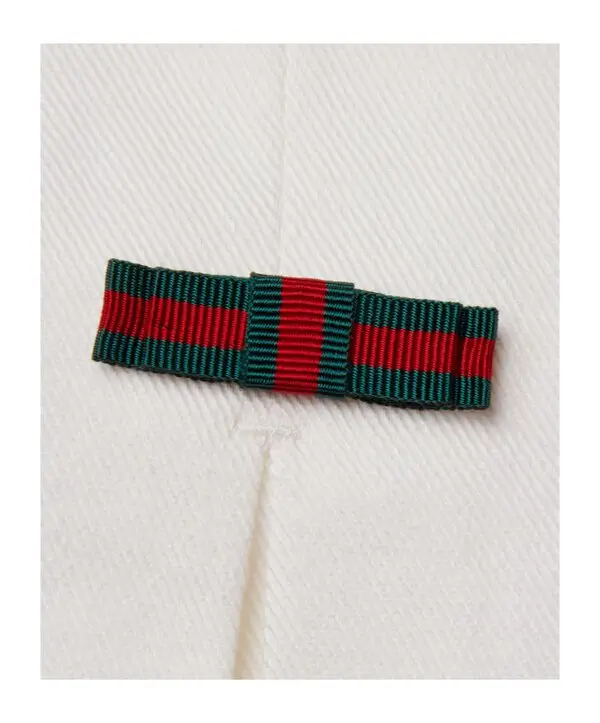 Gucci Pleated Dress With Web Bow Details