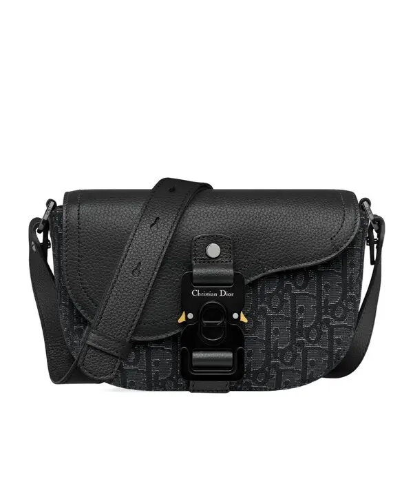 Dior Mini Saddle Messenger Bag - Black