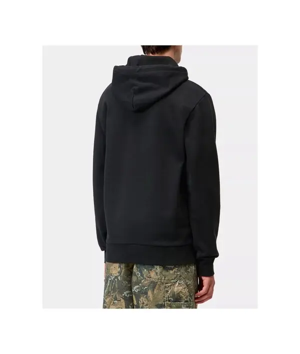 Carhartt Work In Progress Hooded Script Embroidery Hoodie - Black/white