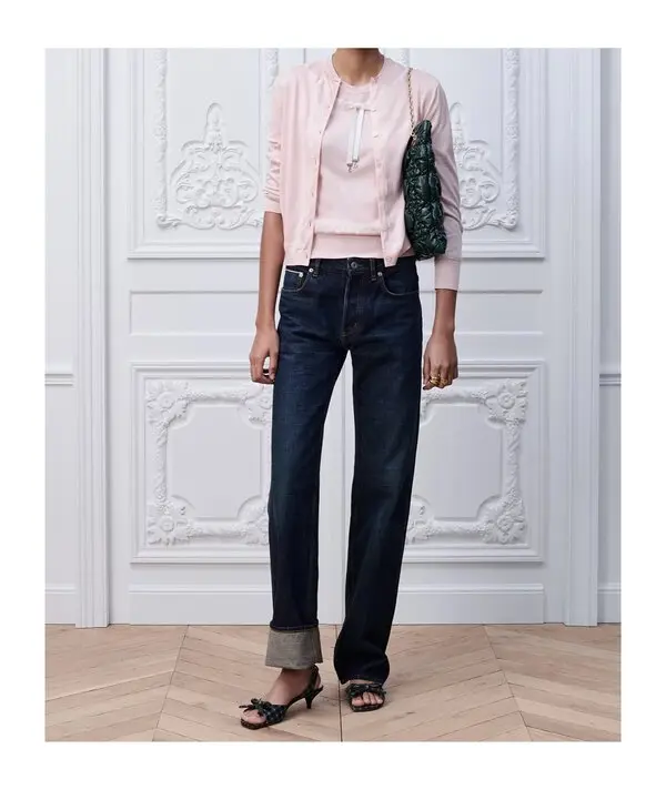 Dior Short-sleeved Sweater With Bow Detail