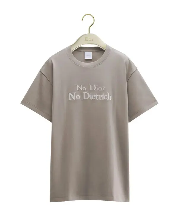 Dior T-shirt With Lettering - Gray