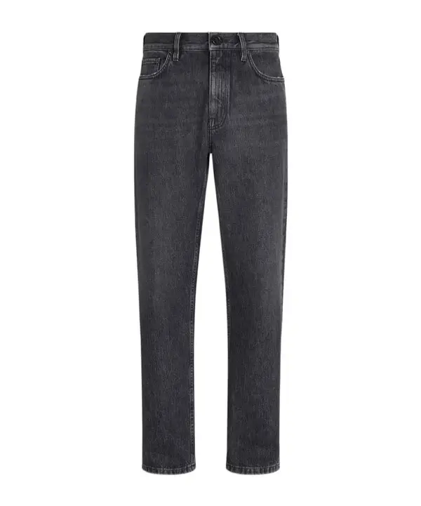 Zegna Cotton Jeans - Dark Grey Stone Washing