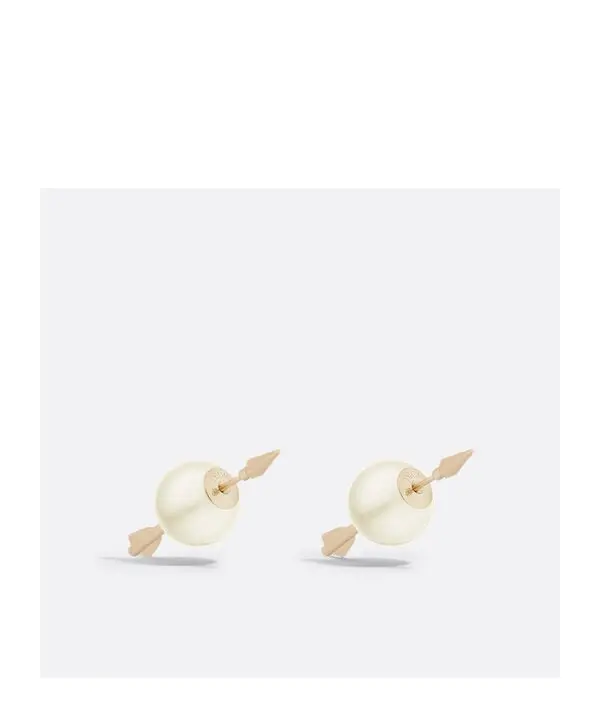 Dior Tribales Earrings With Resin Pearls And Arrow Details