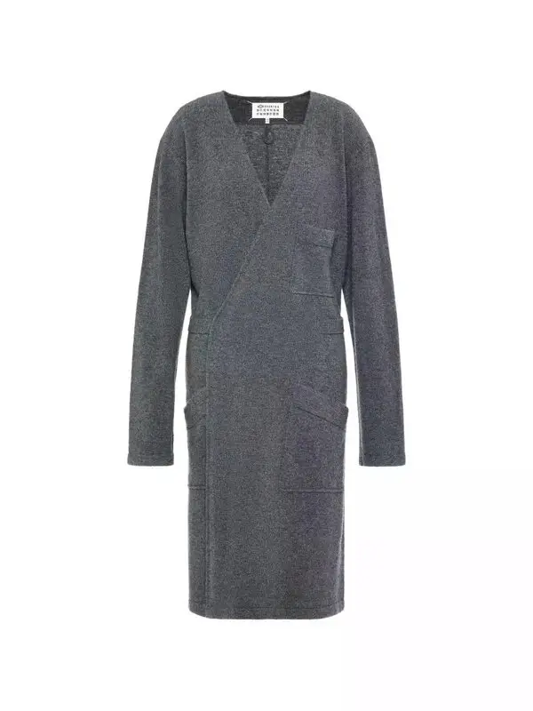 MAISON MARGIELA Knitted Wrap Cardigan - Grey
