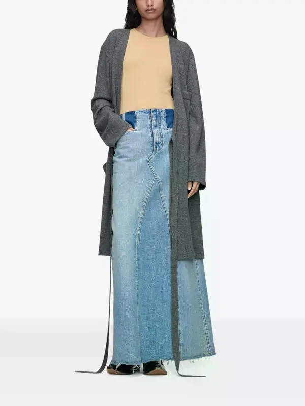 MAISON MARGIELA Knitted Wrap Cardigan - Charcoal
