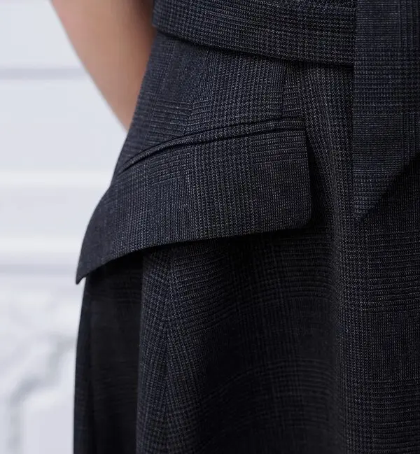 Dior Mid-length Dress With Ascot-effect Tied Collar