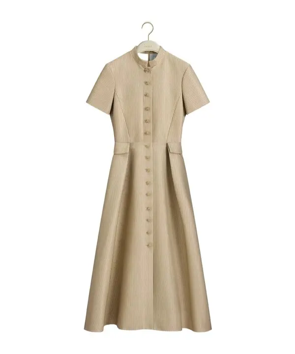 Dior Mid-length Belted Shirtdress - Nude