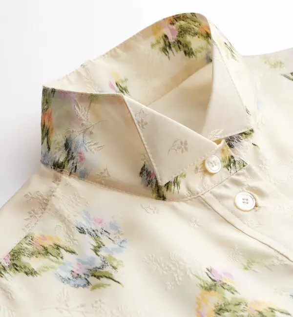 Dior Mid-length Shirtdress With Floral Motif