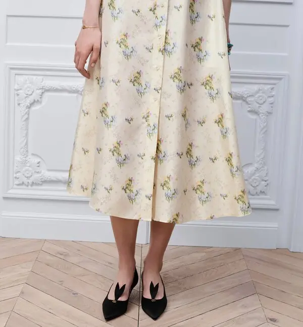 Dior Mid-length Shirtdress With Floral Motif