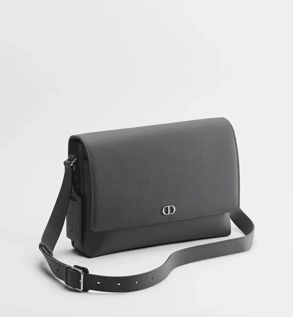 Dior Cd Icon Messenger Bag - Black