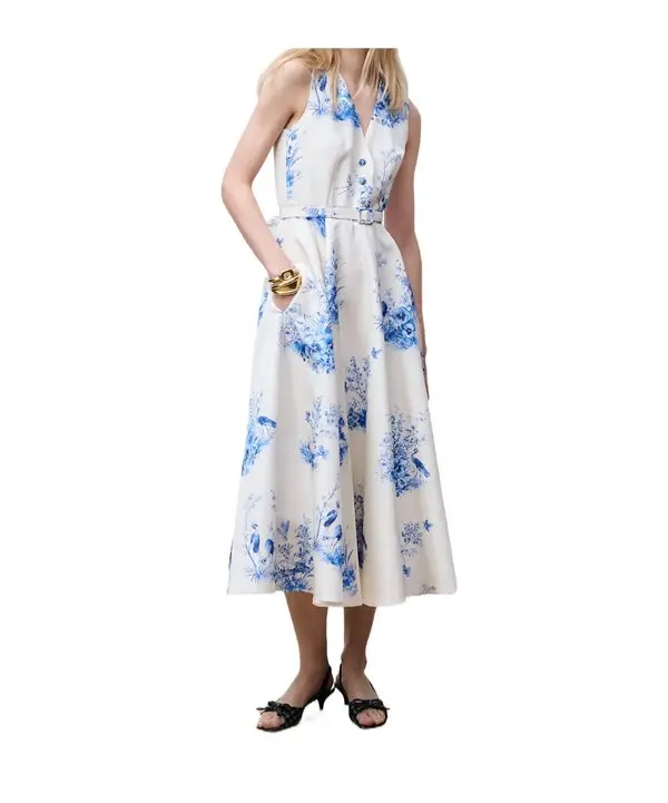 Dior Mid-length Belted Dress - White