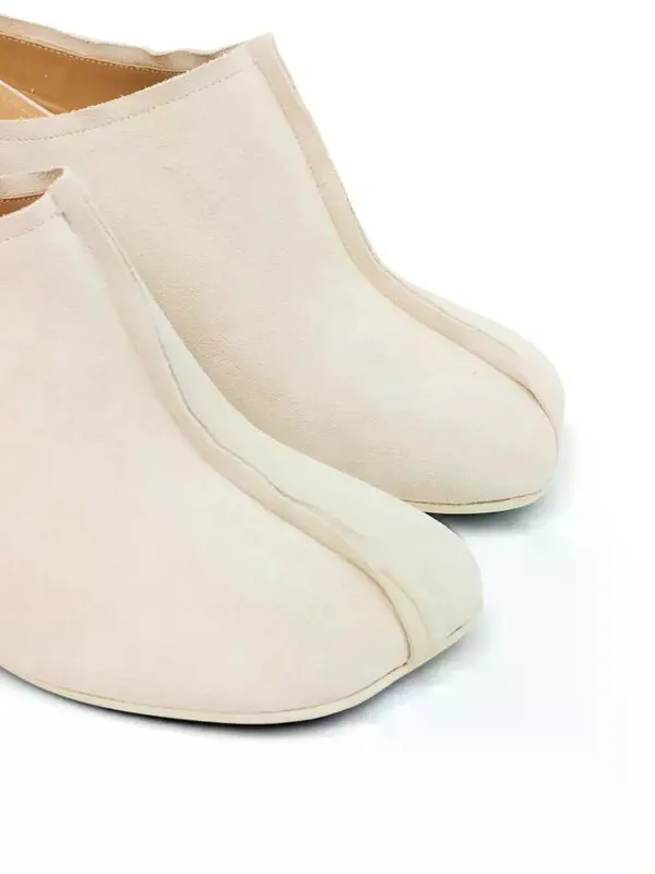 MAISON MARGIELA Beige Leather Suede Anatomic Mules