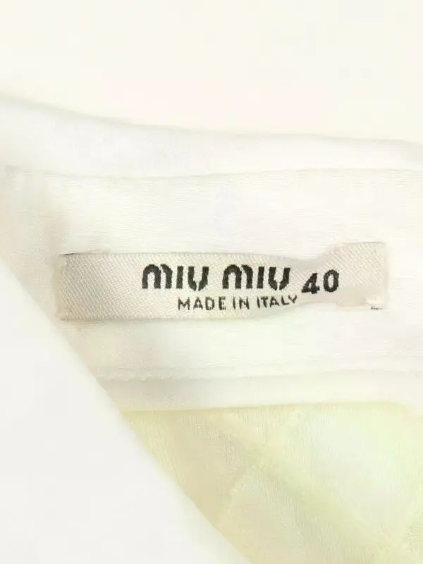 Miu Miu Lace Check Dress