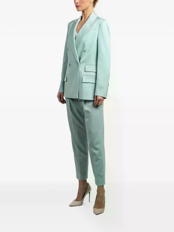 Another Tomorrow Double-breasted Blazer
