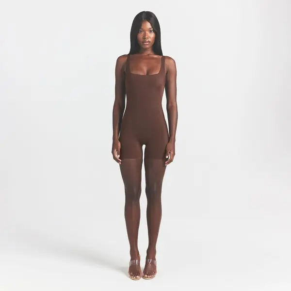 SKIMS Mid Thigh Bodysuit - Cocoa
