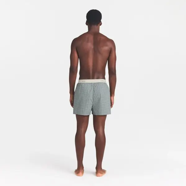 SKIMS Logo Band Boxer | Grey | | Cotton Poplin