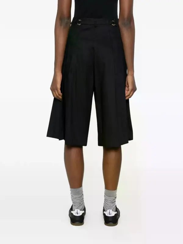 Sandro Striped Pleated Shorts