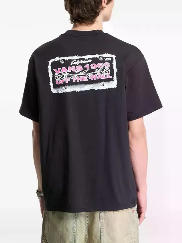VANS Barb Plate Graphic-print Loose-fit T-shirt