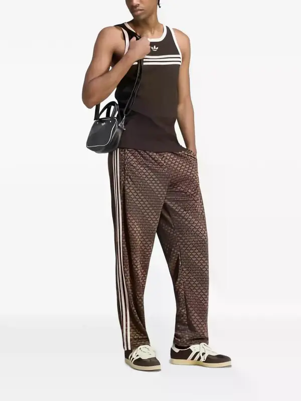 Adidas Firebird Loose Monogram Track Trousers - Brown
