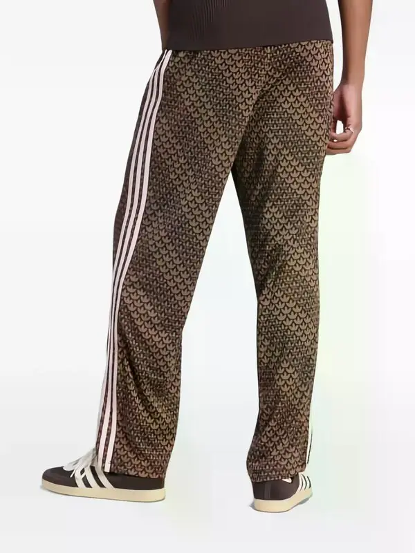 Adidas Firebird Loose Monogram Track Trousers - Brown