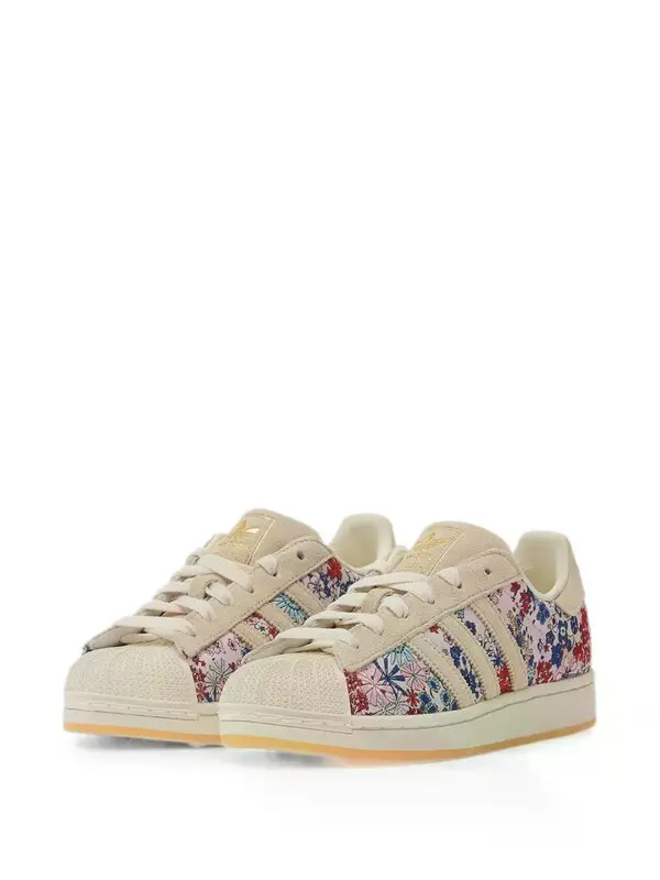 Adidas Superstar Ii Floral Print Low-top Sneakers