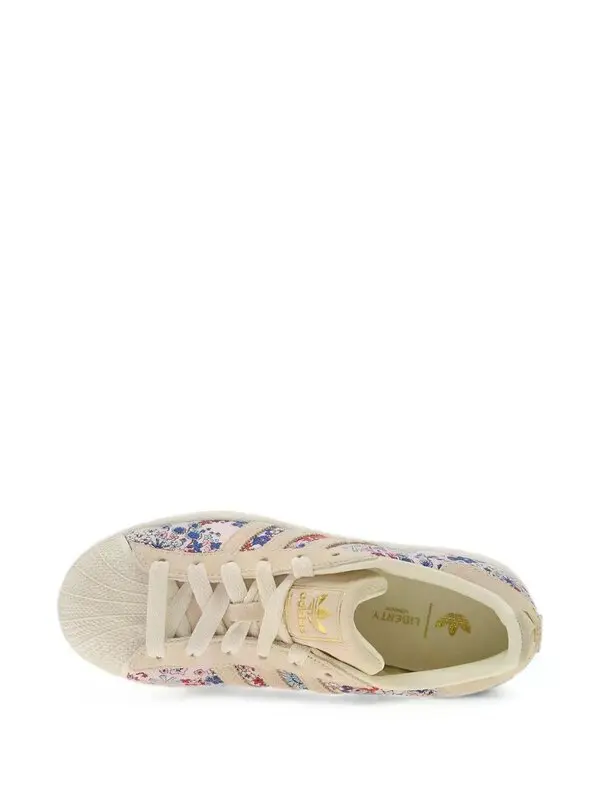 Adidas Superstar Ii Floral Print Low-top Sneakers