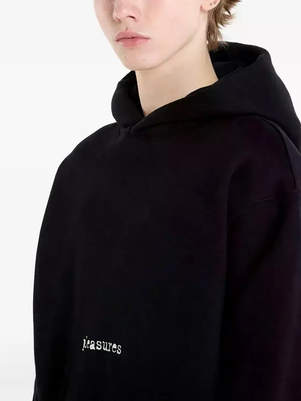 PLEASURES Logo Print Hoodie