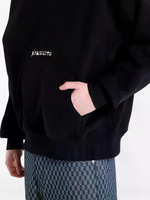 PLEASURES Logo Print Hoodie
