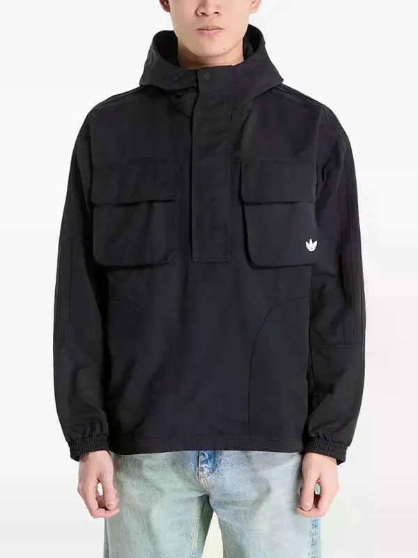 Adidas Britcore Parka Hooded Jacket - Black