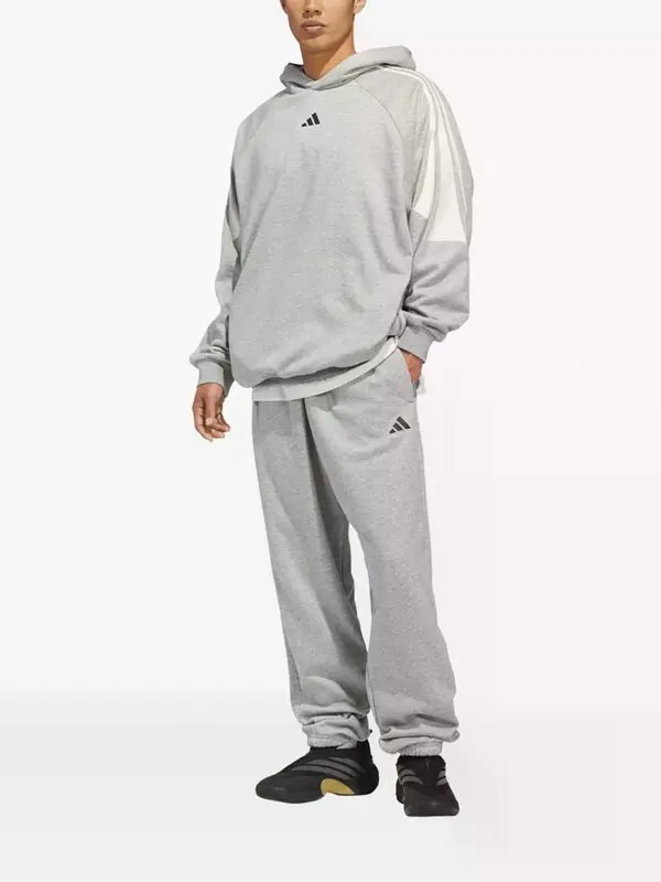 Adidas Logo Print Basketball Track Pants - Grey