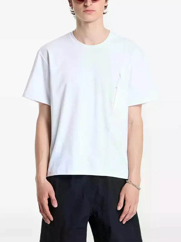 TILAK Poutnik Zip-pocket T-shirt - White