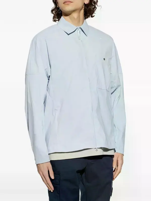 Stone Island Zip-up Chest-pocket Shirt