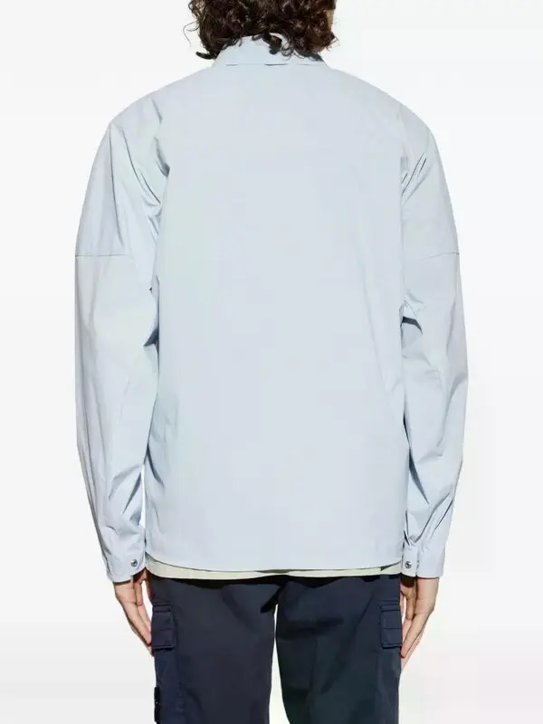 Stone Island Zip-up Chest-pocket Shirt