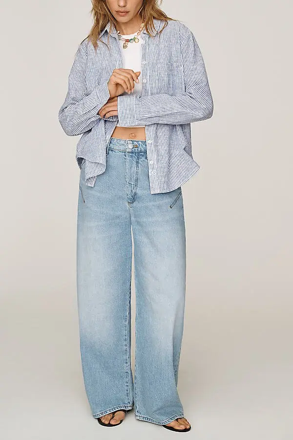 PILCRO Kayden High-rise Carpenter Barrel Jeans