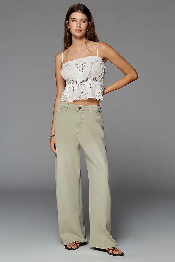 PILCRO Kayden Chino High Rise Barrel Pants