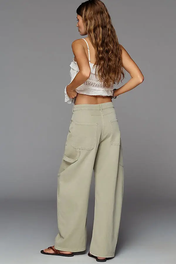 PILCRO Kayden Chino High Rise Barrel Pants